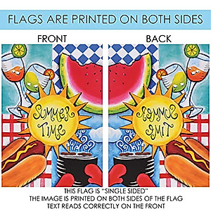 Toland Home Garden 112611 Summer Fun summer Flag 12x18 Inch Double Sided summer Garden Flag for Outdoor House Picnic Flag Yard Decoration
