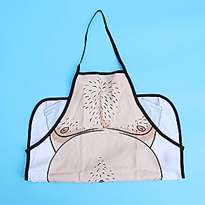 Cabilock Mens Apron Cooking Kitchen Aprons Funny Muscular Man Belly Bib Apron Adjustable Neck Apron Cooking Baking Grilling BBQ Apron Gag Gifts for Women Men Restaurant Server Kitchen Apron