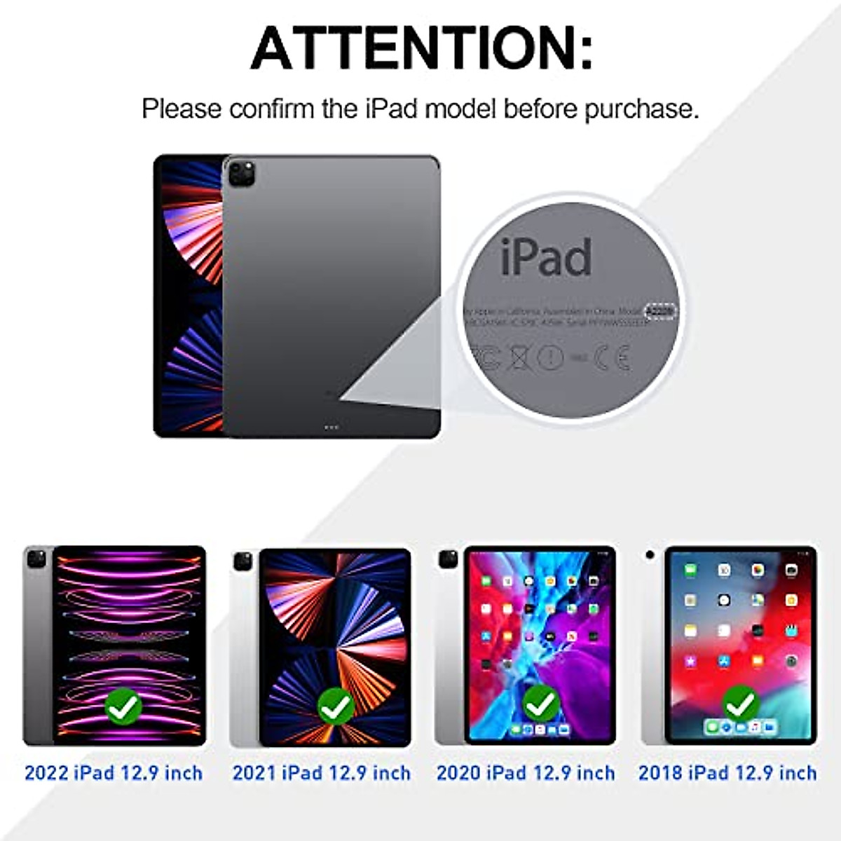 GROLEOA for iPad Pro 12.9 Inch Case 2022/2021 (6th 5th Generation): Military Grade Full-Body Protective Cover Case for iPad Pro 12.9 6th/5th Gen - Rotating Stand - Hand/Shoulder Strap, Purple