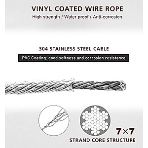 YAMEAER Retractable Clothesline Indoor Outdoor Clothes Line, Heavy Duty Clothes Drying Laundry Line, Retracting Hanging Clothing Drying Rack, with Lock to Prevent Sagging