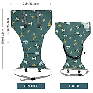 Easy Seat Portable Baby Safety Harness Chair Accessory Washable Cloth Travel High Chair Harness Seat for Infant Toddler Feeding with Adjustable Shoulder Belt
