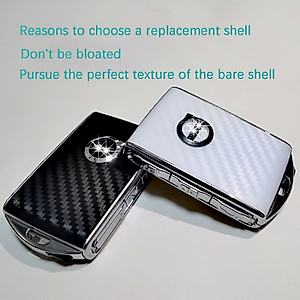 Car Key Fob Cover Shell for Volvo S60 S90 XC40 XC60 XC90 V60 V90 Polestar 1 Polestar 2 Ideal Gift for Man Women (Ceramic White 3)