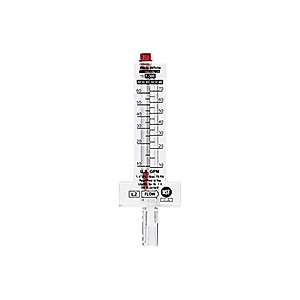 Blue-White Flowmeter for 2 in. PVC Pipe, Horizontal Installation