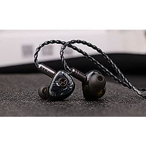 Linsoul TINHIFI T3 Plus 10mm LCP Diaphragm Hi-Fi in-Ear Earphone with Detachable 2Pin OFC Cable, 3D-Printed Shell for Audiophile Musician