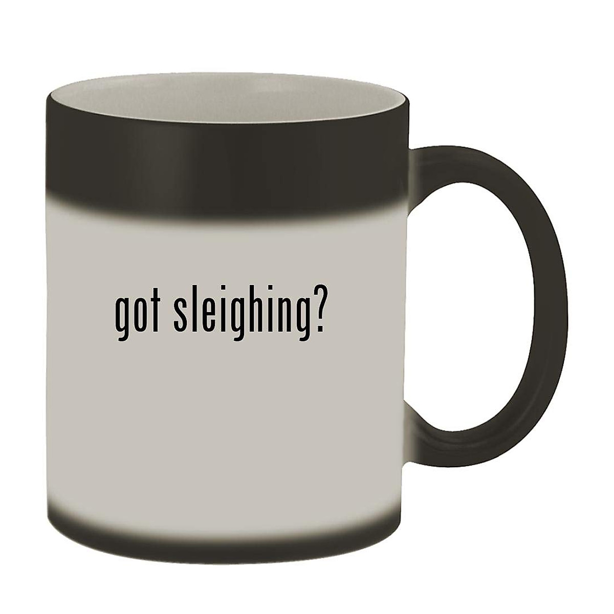 got sleighing? - 11oz Magic Color Changing Mug, Matte Black