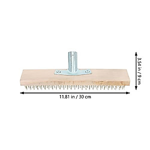 Moss Removal Brush Roof Brush: Moss Cleaner Wire Brush Decking Cleaner Remover for Cracks Flagstone Concrete Pavements Bricks Hoe