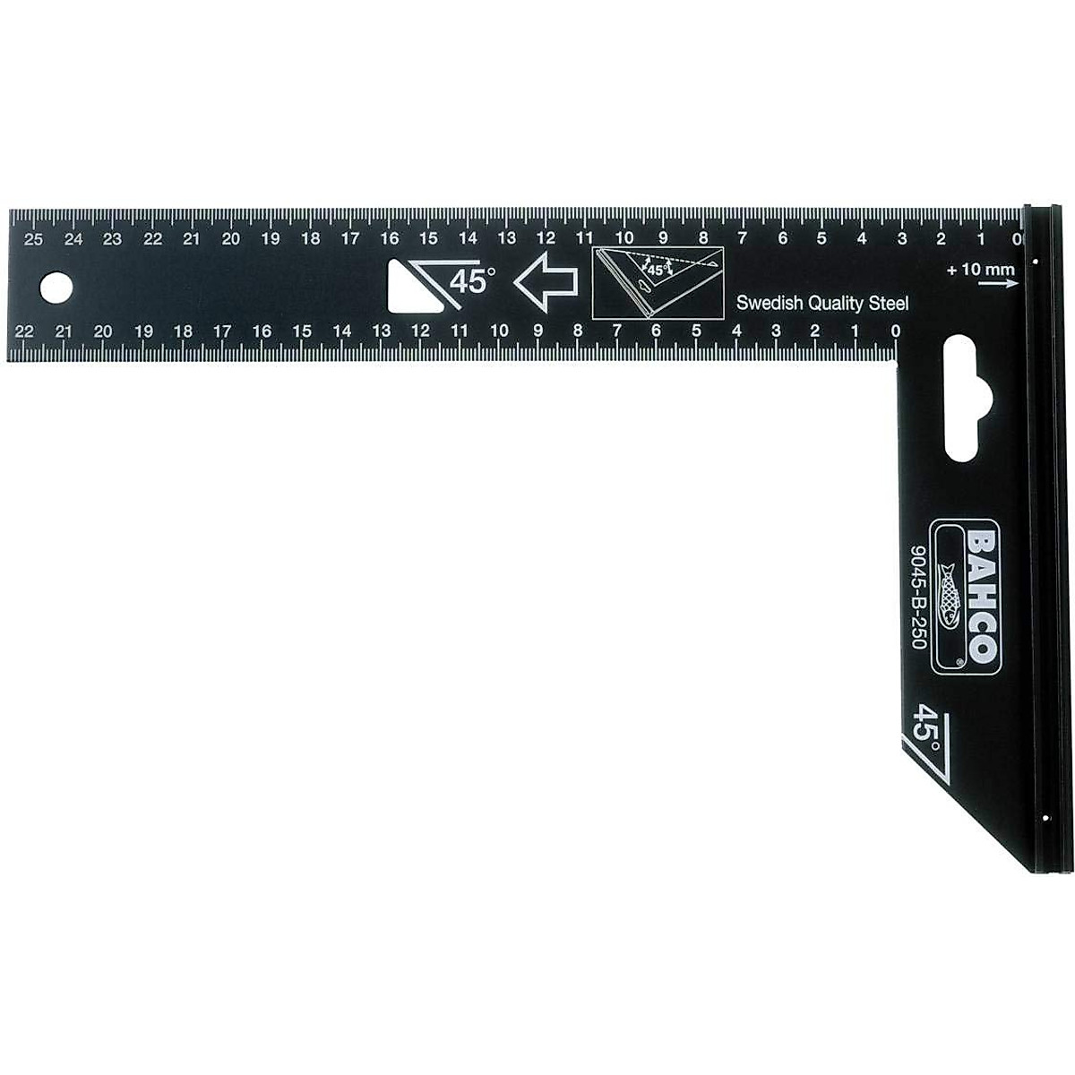 Bahco 9045B400 Square, Black, 400mm