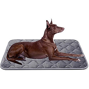 Hero Dog Bed Large Crate Pad Mat Soft Washable 42 inch Kennel Pad Pet Beds Non Slip Cat Dog Mattress
