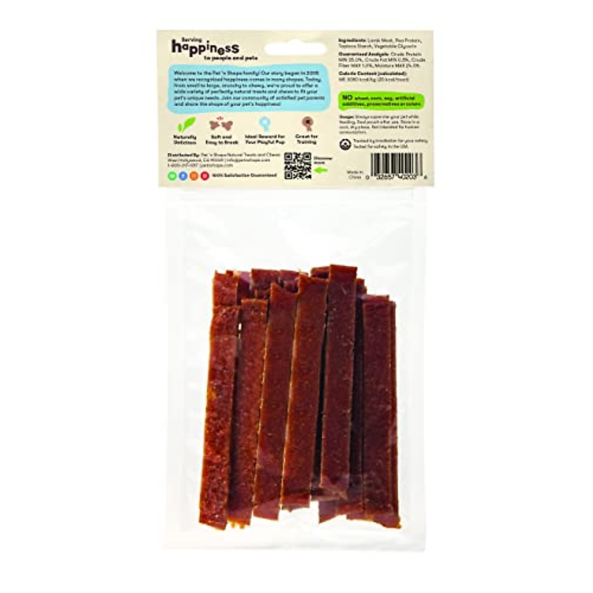 Pet 'n Shape Lamb Jerky Dog Treats - 3 Ounce