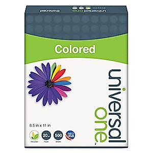Universal 11212 Colored Paper, 20lb, 8-1/2 x 11, Orchid, 500 Sheets/Ream, UNV11212
