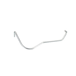 PATIKIL 3x1.1 Cage Door Hook, 10Pcs Stainless Steel Durable Singe Wire Water Pipe Latch Hook for Locking and Fixing Rabbit Pig Poultry Cage, Silver