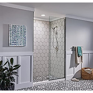 Moen Engage Magnetix Spot Resist Brushed Nickel 3.5-Inch Six-Function Eco-Performance Handheld Showerhead with Magnetic Docking System for Bathroom Shower, 26100SRN