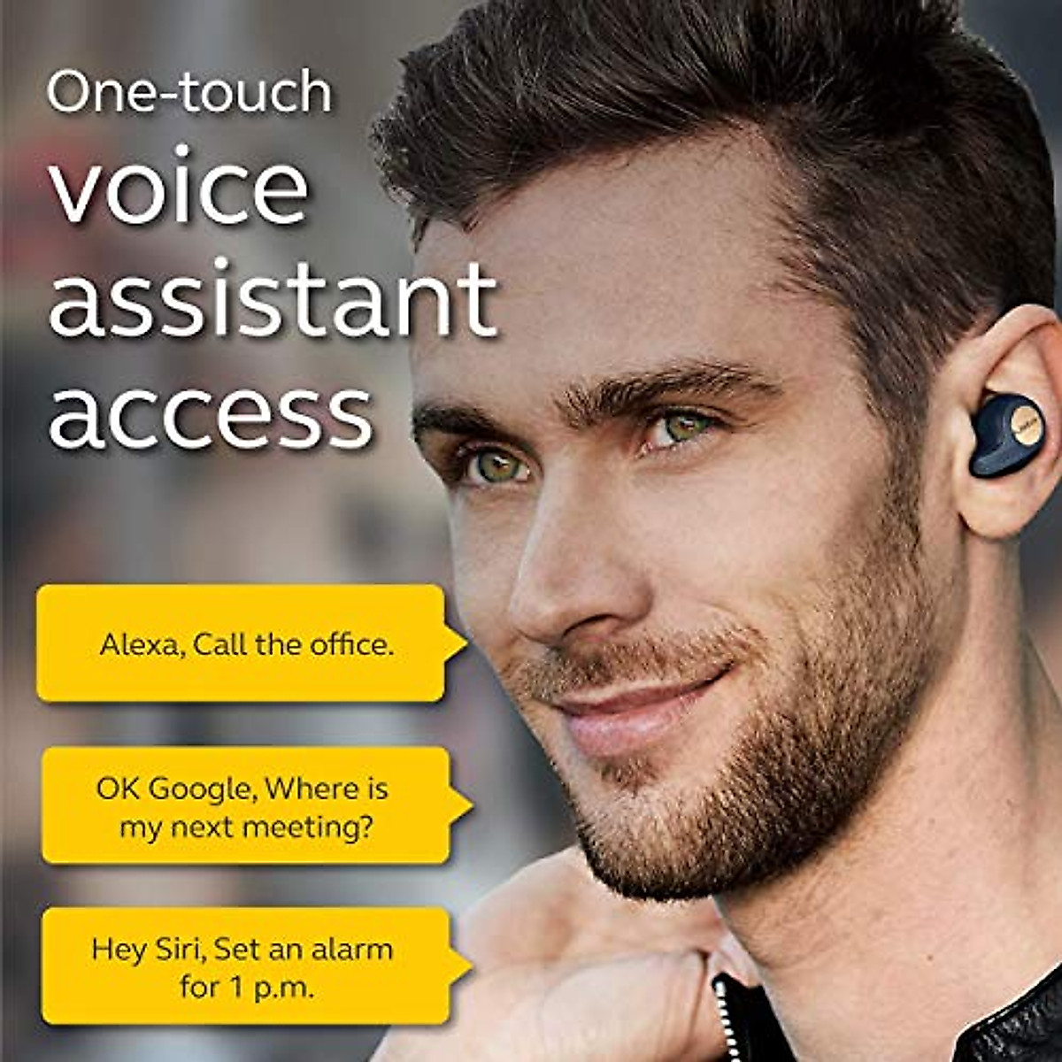 Jabra Elite Active 65t Earbuds – True Wireless Earbuds with Charging Case, Bluetooth Earbuds with a Secure Fit and Superior Sound, Long Battery Life and More (Renewed) (Titanium Black)