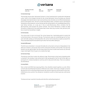Adrenal Fatigue Test – Saliva Test Kit for Diurnal Cortisol Levels and DHEA – Measure 4 Salivary Cortisol Levels and 1 DHEA Level to Determine Cause of Anxiety, Depression, etc. - Verisana