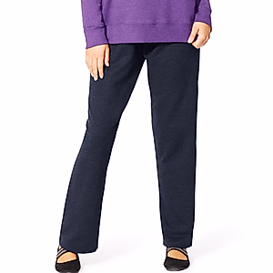 JUST MY SIZE womens Plus-size Ecosmart - Petite Length athletic sweatpants, Navy Heather, 3X US