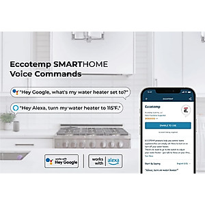 Eccotemp SmartHome 4.0 Gallon Mini Tank Water Heater with Voice Commands
