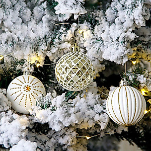 🍀 AIUSD Clearance 🍀, Hanging Balls 30Pcs Christmas Balls Baubles Party Xmas Tree Decorations Hanging Ornament Decor Christmas Balls Christmas New Year Decoration