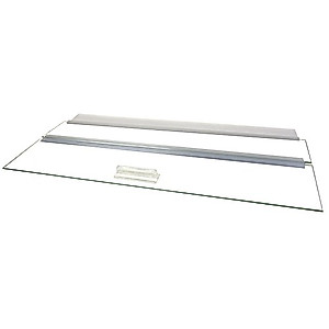 Aquarium Glass Canopy Set for 75 Gallon, 90 Gallon and 110 Gallon Aquariums 48" Long x 18" Wide with A Center Brace