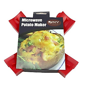 Microwave Baked Potato Maker BPA Free Plastic Cook Up to 4 Potatoes in Minutes
