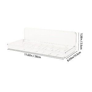 Cabilock 2pcs Wall-Mounted Storage Box Adhesive Shelf Wall Shelves Wall Mount Organizer Shelf for Wall Clear Shelf Wall Mounted Storage Shelf Wall Shelves for Wall Shelves for Storage
