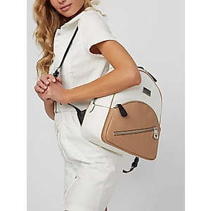 GUESS Factory Women's Bell View Color-Block Backpack Sand Multi