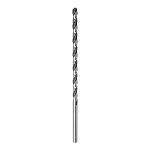 HARFINGTON 6542 High-Speed Steel Twist Drill Bit, 7mm Drill Bit 200mm Length Extended Straight Shank Black Oxide Ground Drill Bit for Steel Aluminum Alloy