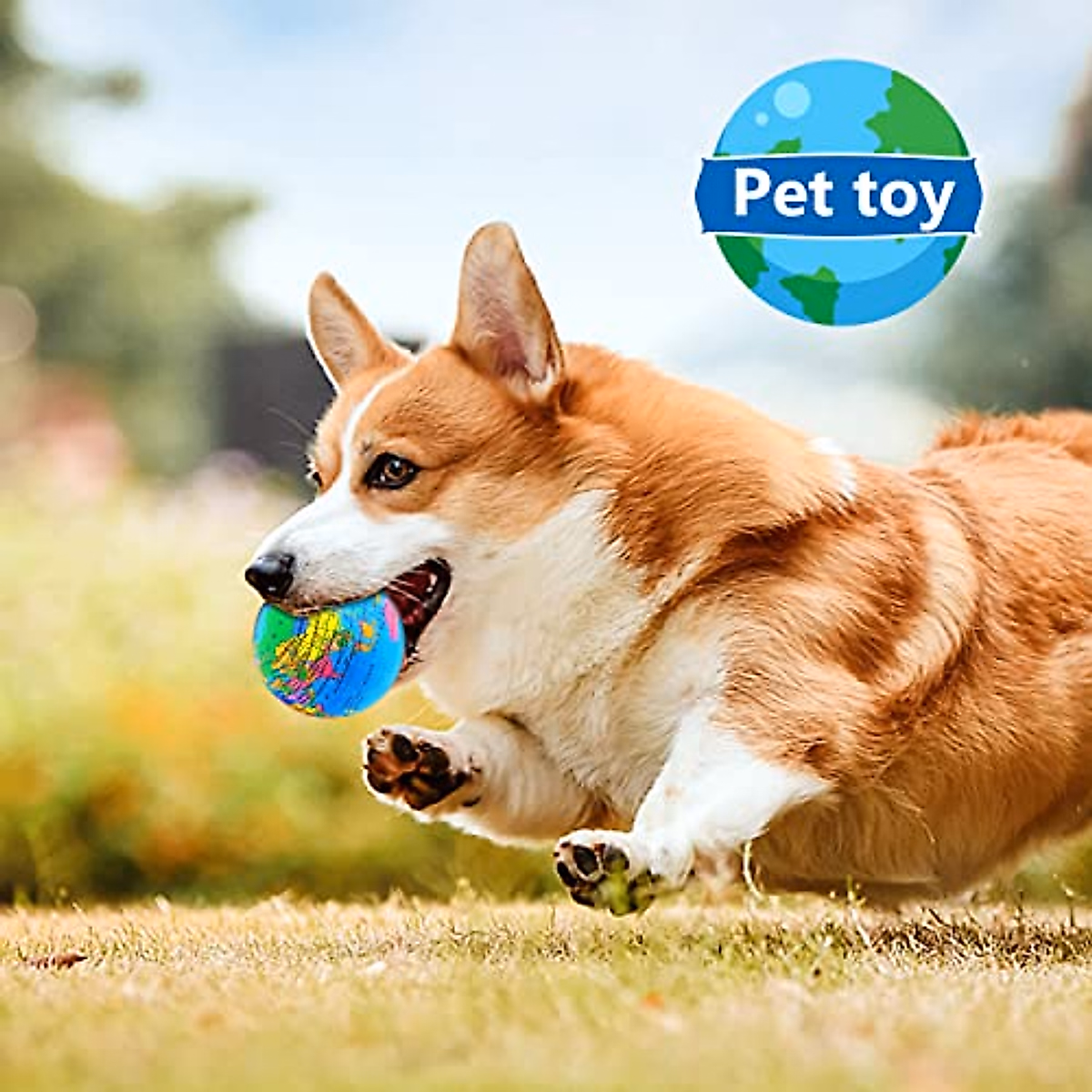 24 Pcs Globe Squeeze Balls,Earth Stress Relief Balls,Foam Squeeze Balls for Finger Exercise,Party Favors,School,Classroom,2.5 inch