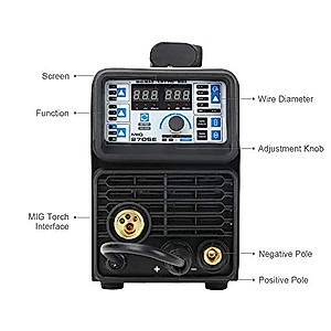 ANDELI MIG Welder 200A MIG-270SE 110V/220V MIG/Lift TIG/MMA 3 in 1 Multifunctional Welding Machine Gas Gasless Welder