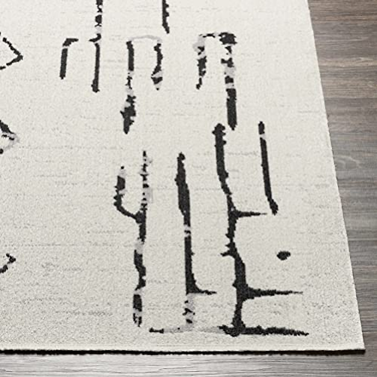 Hauteloom Maguyam Living Room, Bedroom Machine Washable Area Rug - Black, Gray - 9'3" x 12'