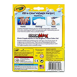 Crayola 8 Ct Broad Line Washable Markers
