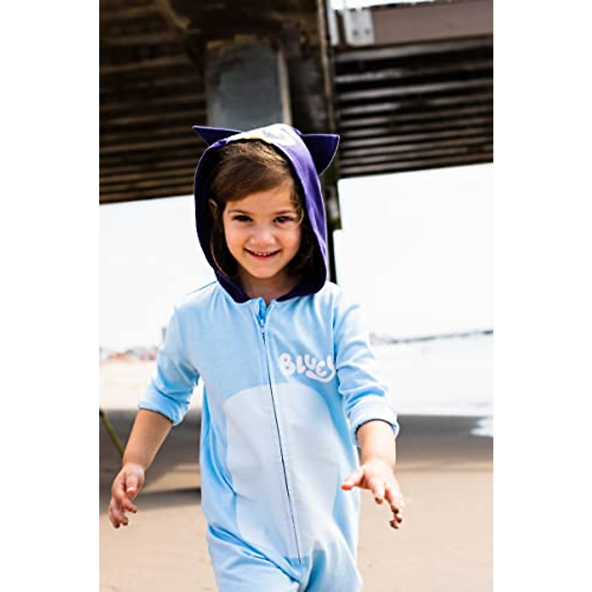 Bluey Little Boys Zip Up Cosplay Coverall Costume 6