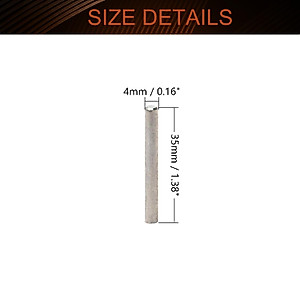 MroMax 10Pcs Dowel Pin, M4 x 35mm 304 Stainless Steel Cylindrical Dowel Pins, Shelf Support Pegs for Metal Devices, Furniture Installation and Wood Bunk Bed