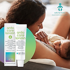 Ardo Care Lanolin Nipple Cream (10ml/0.3 fl.oz) - From Europe, 100% Pure Lanolin for Breastfeeding Moms, Provides Quick Soothing Relief for Sore Nipples, 10ml (0.3 fl.oz)
