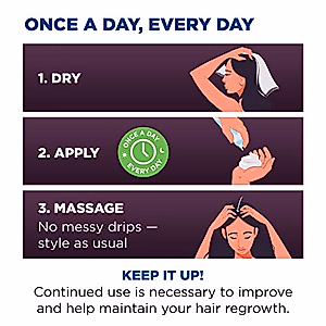 Women's Rogaine 5% Minoxidil Foam for Hair Thinning and Loss, Topical Treatment for Women's Hair Regrowth, 4-Month Supply