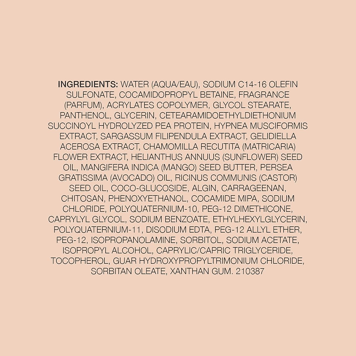 Kristin Ess Hair One Signature Shampoo with Avocado Oil + Castor Oil for Women - Lightly Clarifying Daily Sulfate Free Hydrating Shampoo, Color Safe, Vegan, 33.8 fl oz