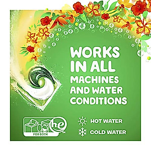 Gain Flings Liquid Laundry Detergent, Island Fresh Scent, 35 Count, HE Compatible