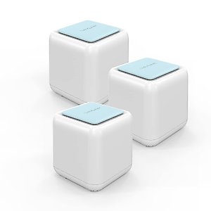 WAVLINK Mesh WiFi System Up to 3,000-4,000 sq. ft. Whole Home Coverage WiFi Router/Extender Replacement, Dual-Band 2.4GHz+5Ghz, 4 x Internal Antennas, Support Touch Link Function, 3-Pack