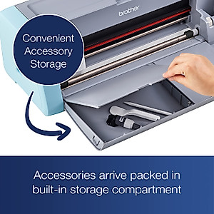 Brother ScanNCut SDX125E Electronic DIY Cutting Machine with Scanner, Make Custom Stickers, Vinyl Wall Art, Greeting Cards and More with 682 Included Patterns