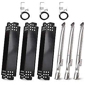Criditpid Grill Replacement Parts for Nexgrill 720-0925S, 720-0864, 720-0864M Models. Grill Heat Plates, Burner Tubes and Grill Ignitors for BBQ PRO 3 Burner Grill 122.20148511.