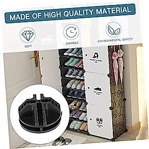 NOLITOY 20 Pcs Cupboard Shelf Wire Connector White Shelving Plastic Connectors for Wire Storage Cubes Modular Closet Storage Modular Closet Organizer Connectors Storage Rack Sleeve Button