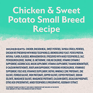 Natural Balance Limited Ingredient Small Breed Adult Grain-Free Dry Dog Food, Chicken & Sweet Potato Recipe, 12 Pound (Pack of 1)