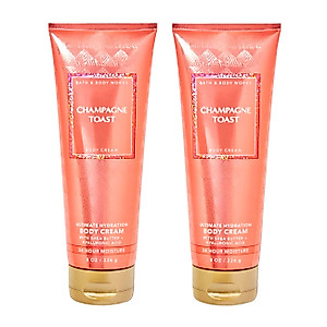 Bath and Body Works 2 Pack Champagne Toast Ultra Shea Body Cream 8 Oz.