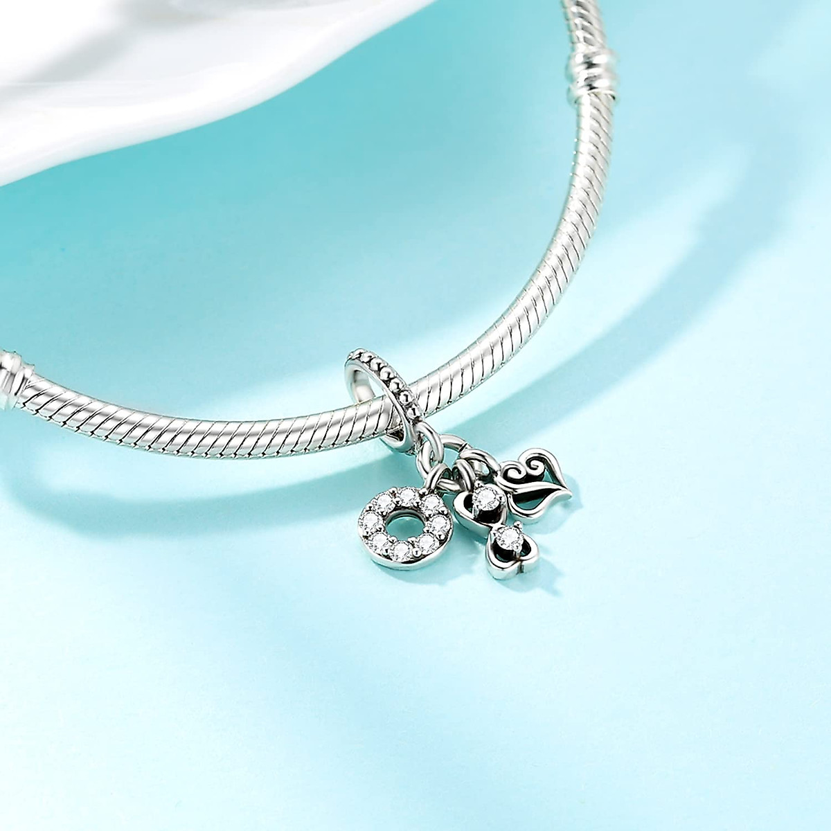 Jokmeo 925 Sterling Silver Beads Charms for Bracelets Necklace Gifts for Woman Girl Mother,Pendant Bead Jewelry Gifts Valentine's Day Birthday Mother's Day