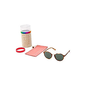 Foster Grant Sun Luv Summer of Love Round Sunglasses, Tortoise, 51mm