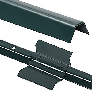 Toriexon 10 Packs Fence Posts 4Feet, Heavy Duty Metal Fence Post with U-Channel, Steel Fence U-Post for Holding Garden Wire Fence, Corner Anchor Posts etc.