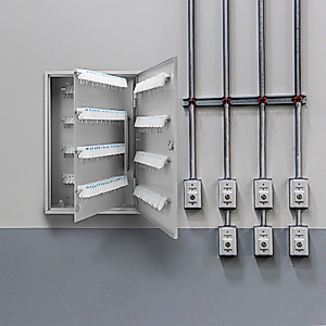 Barska Key Lock Key Cabinet Lock Box with Numbered Hooks and Tags - 240 POSITION - WHITE TAGS