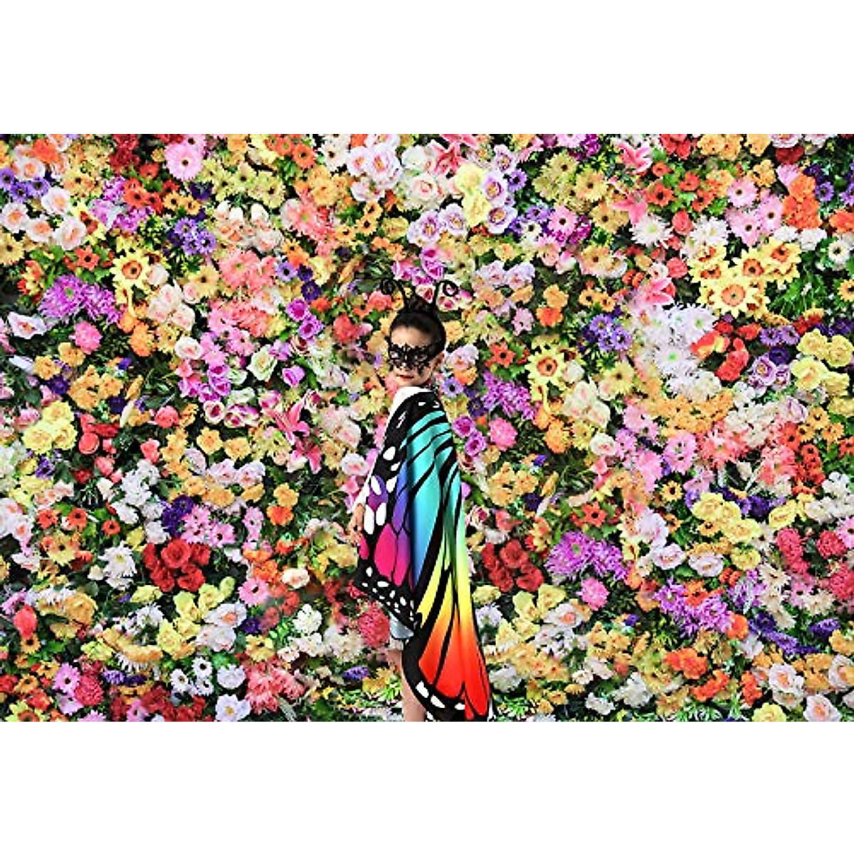 GENIEING Butterfly Costume for Girls, Kids Butterfly Wings for Girls Costume Butterfly Halloween Costumes for Girls