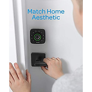 ULTRALOQ U-Bolt Pro Smart Lock, Keyless Entry Door Lock via Bluetooth, Smartphone, Fingerprint ID, Anti-peep Keypad, Auto Unlock, Smart Lock for Front Door, Smart Deadbolt Lock, IP65 Waterproof