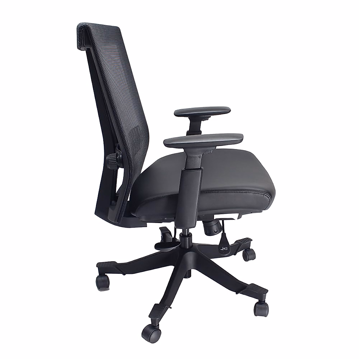 We're it, The Chair That Moves with You! Twyst Series, Flex Mesh Back Task Chair with Adjustable Arms and Seat Slide in Black