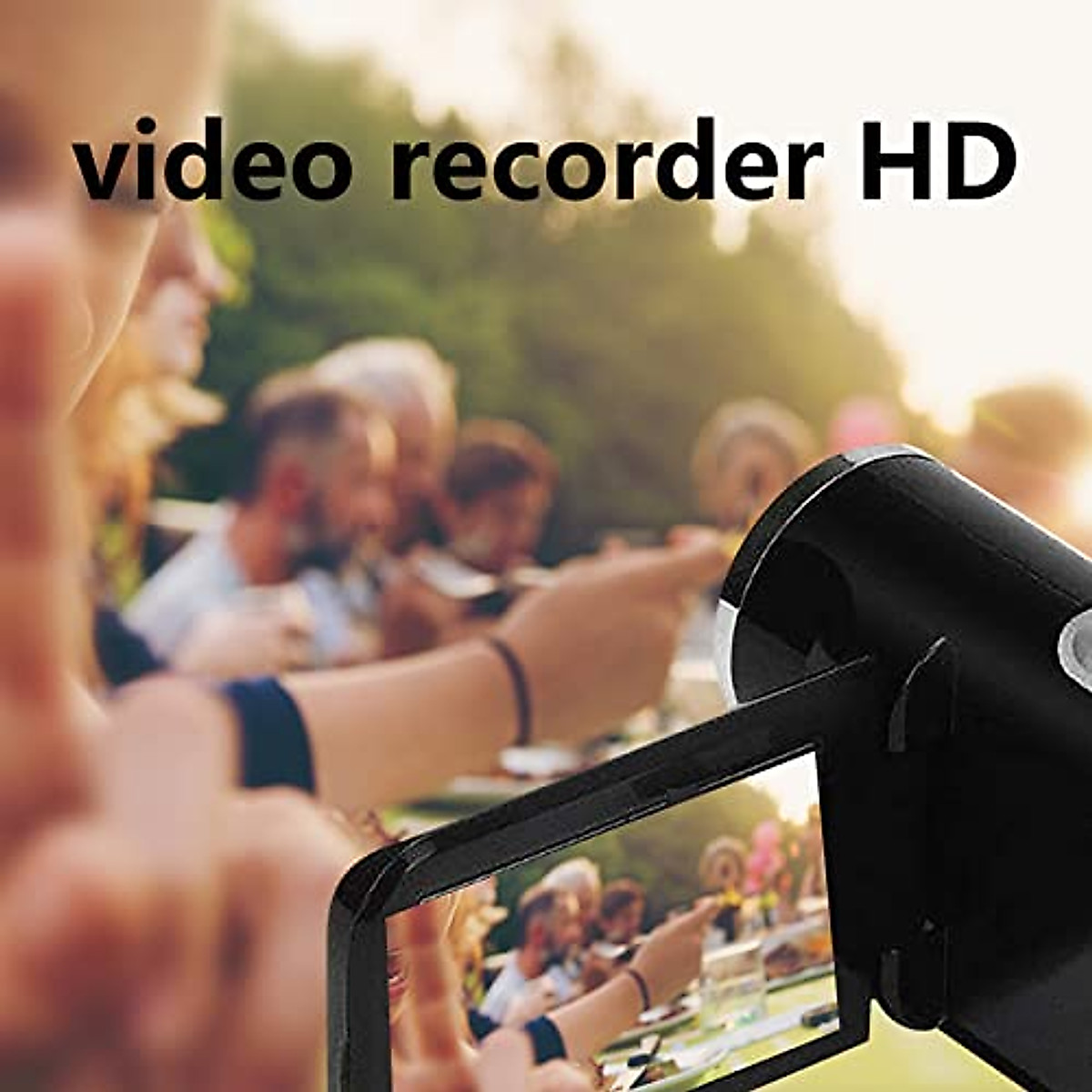 Digital Camera, Small Compact Video Recorder for Kids Adults Boys Girls Students, Rechargeable, Waterproof, 1080P, 16X Zoom, 16MP, 2 Inch Screen, Best (Black)